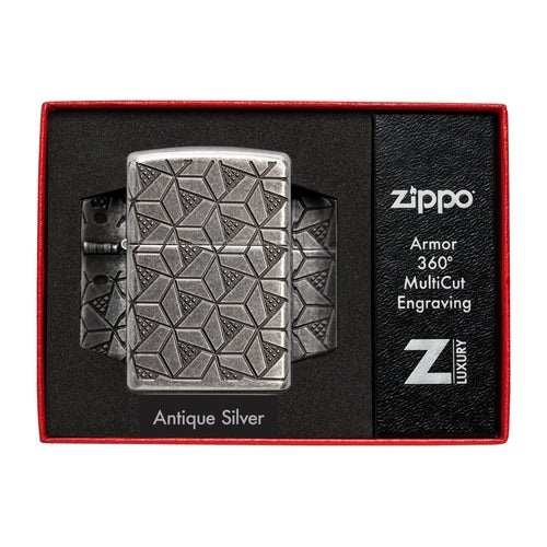 Zippo Armor Geometric Pattern | benzinfeuerzeug.ch
